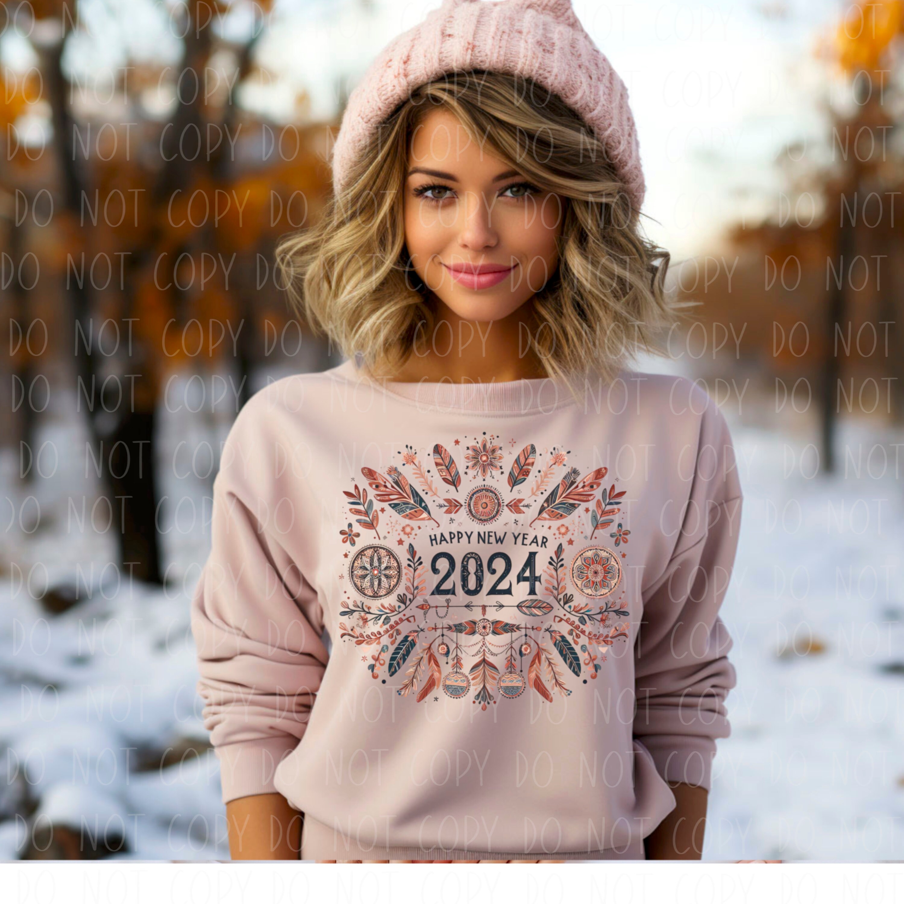 Happy New Year Png 2024 Png Boho New Year Boho Clip Art - Etsy