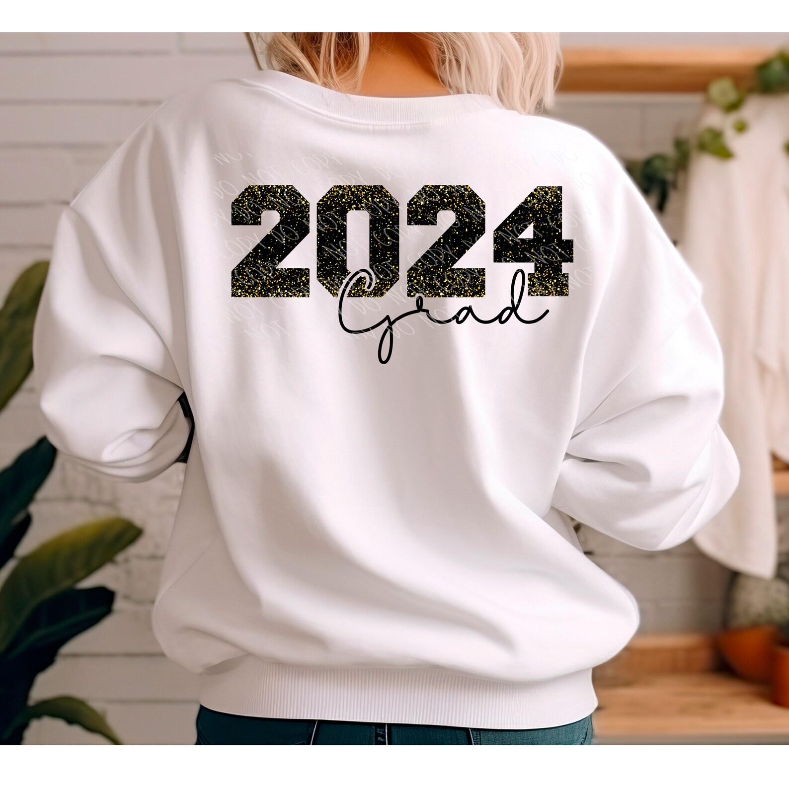 Class of 2024 Png Graduation Png Glitter Png High School - Etsy