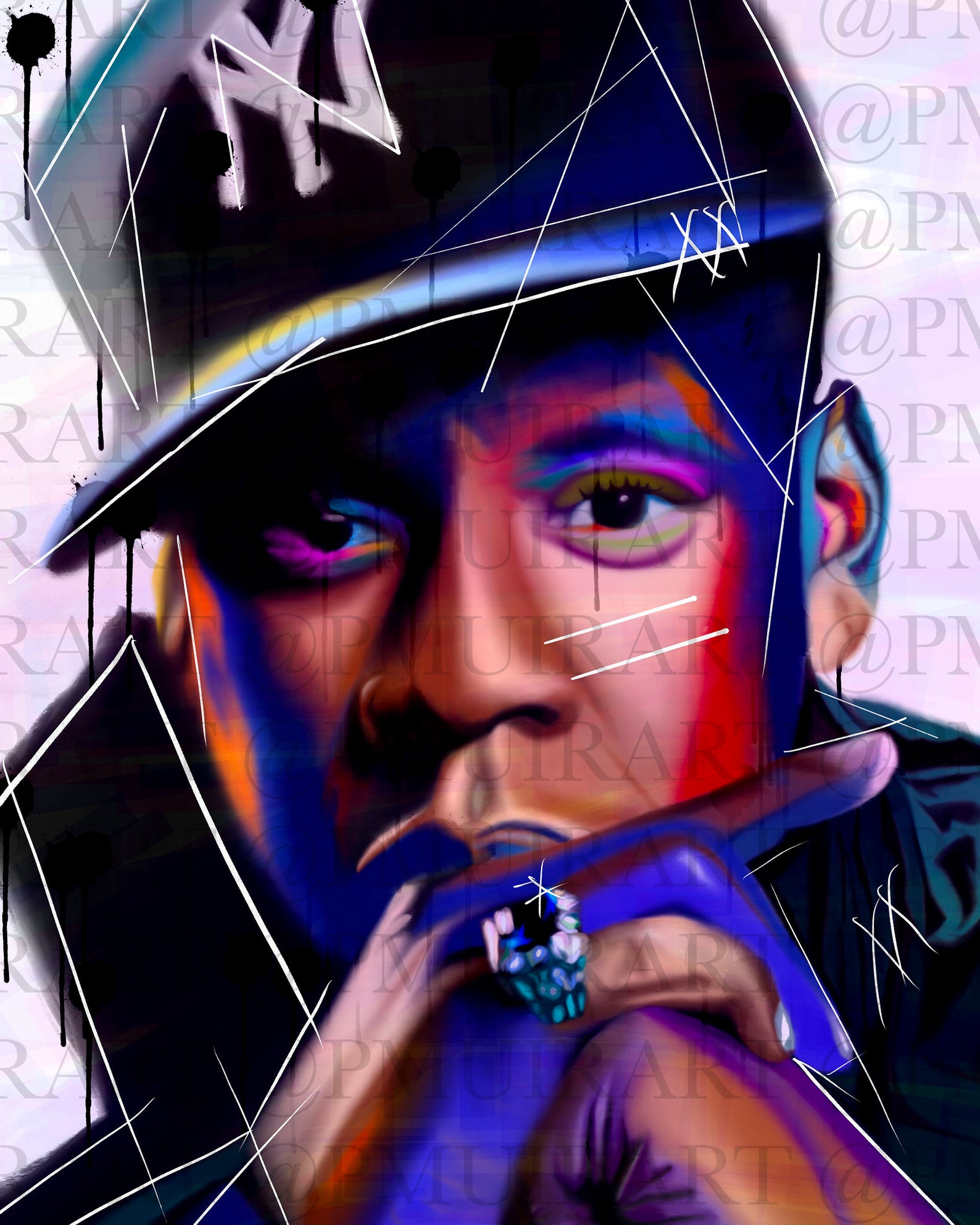 Jay Z Portrait Art Print Small to Large Size Options Original | Etsy