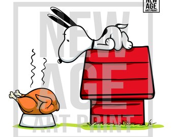 Snoopy Thanksgiving Svg - Etsy
