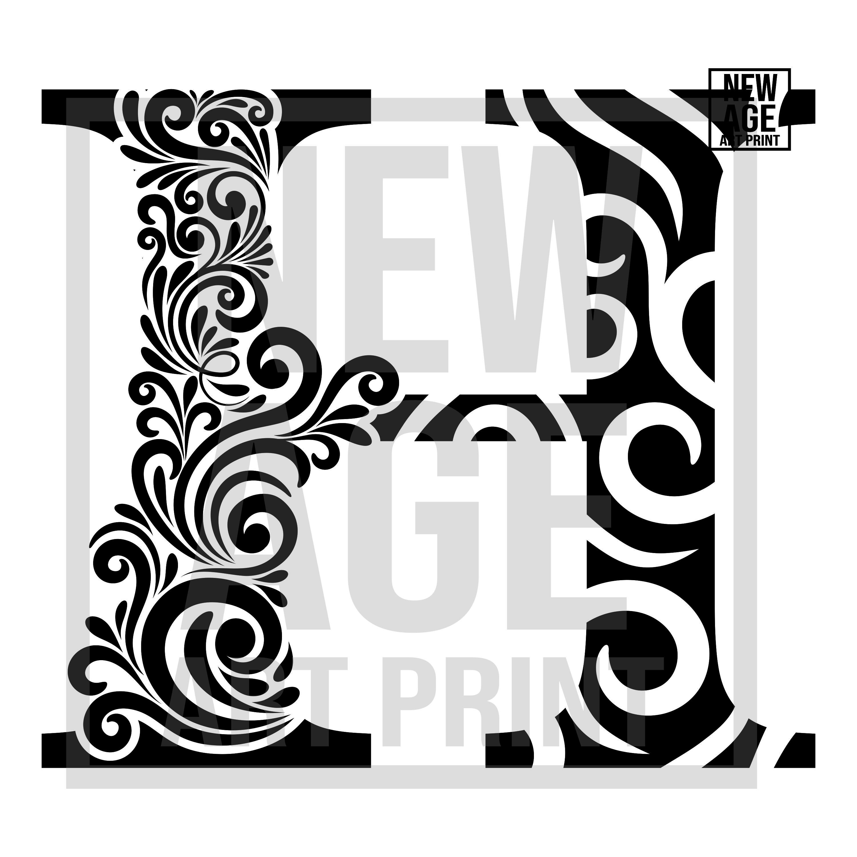 Decorative Letter H Clip Art