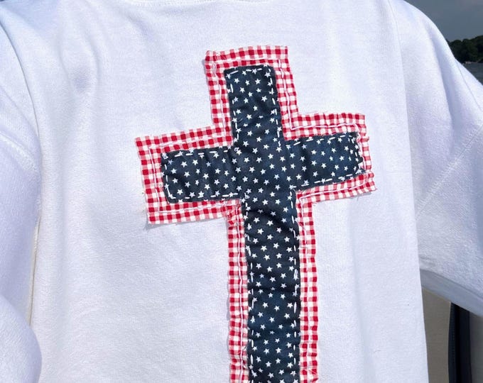 USA Cross Patchwork Hoodie | Limited Edition - Etsy
