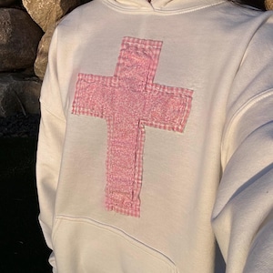 Cross Patchwork Hoodie - Etsy