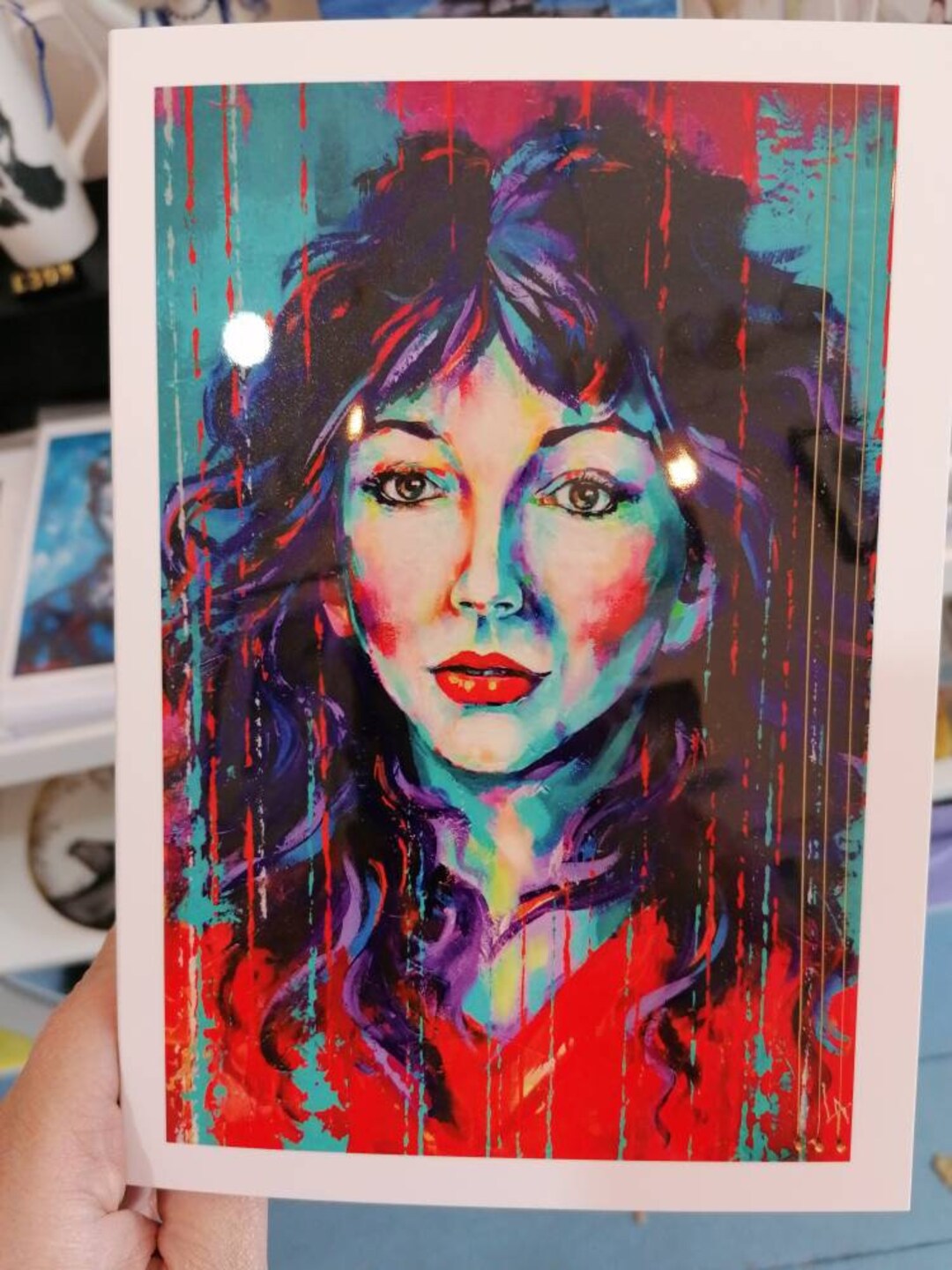 KATE BUSH A5 Card and Envelope From Original Painting by Artist Lana ...