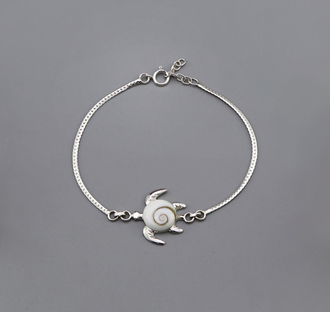 Sea Creatures Turtle Bracelet , 925 Sterling Silver Turtle Bracelet ...