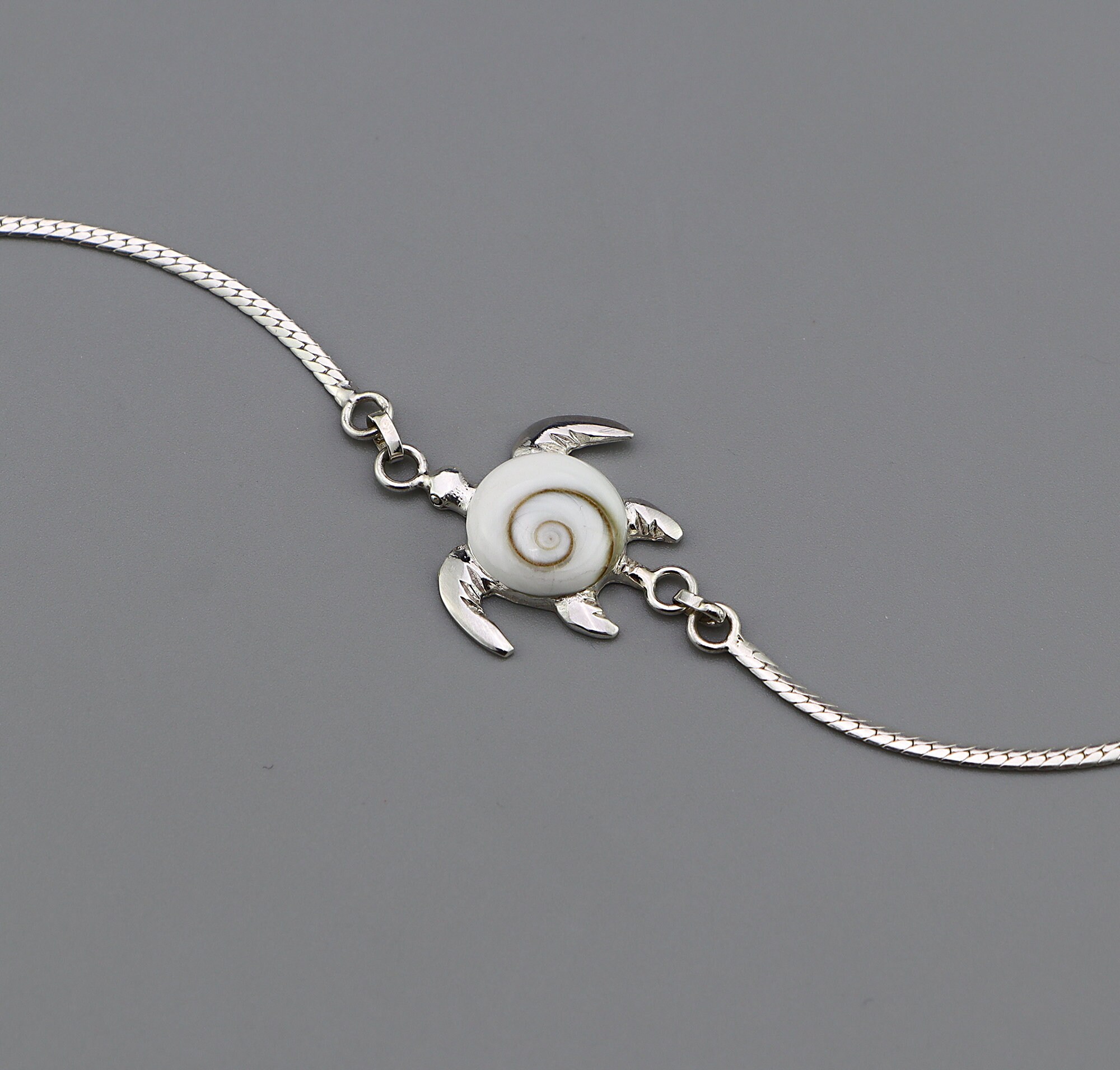 Sea Creatures Turtle Bracelet , 925 Sterling Silver Turtle Bracelet ...