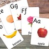 Nature Alphabet Flashcards A-Z Watercolor Pictures Digital PDF Download ...