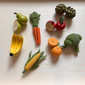 Montessori Common Fruits Vegetables 3 Parts Nomenclature Flash Cards ...