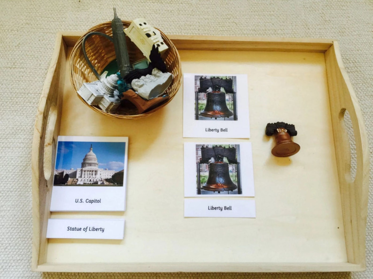 Montessori U.S. Monuments 5 Parts Cards With Extra Large - Etsy