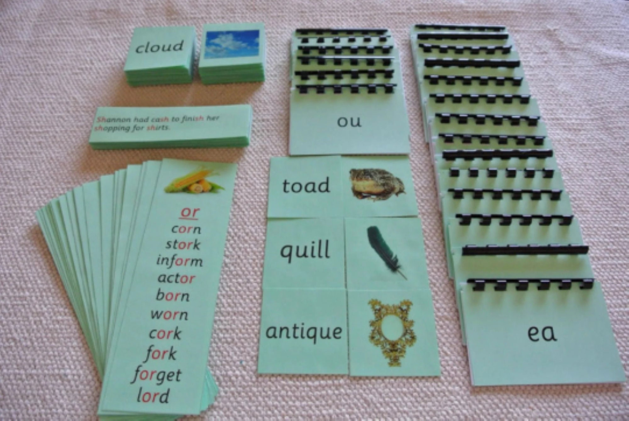 Montessori Language Basic Green Series Phonics Educational Kit Digital ...