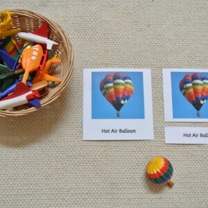 Montessori in the Sky 3-part Cards With Miniatures Home School ...