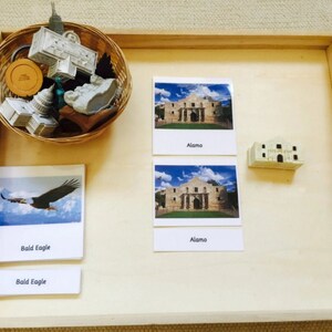 Montessori U.S. Monuments 5 Parts Cards With Extra Large Replicas Home ...