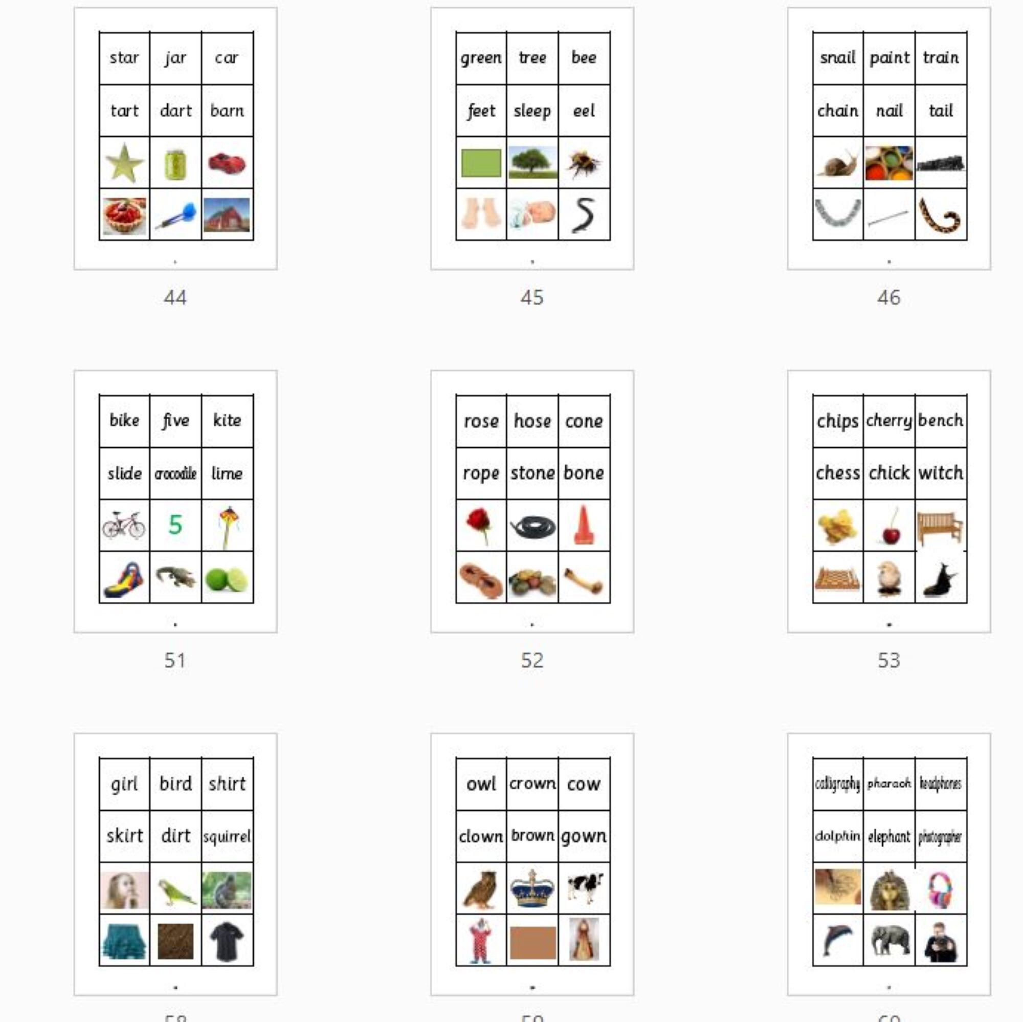 Montessori Language Basic Green Series Phonics Educational Kit Digital ...