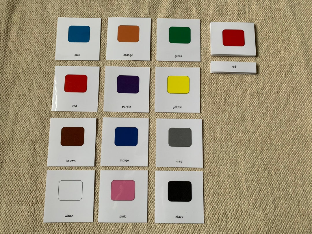 Montessori Colors 3 Parts Cards Home School Classroom Nomenclature ...