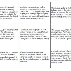 Montessori Musical Instrument Replica 5 Parts Cards Digital PDF ...