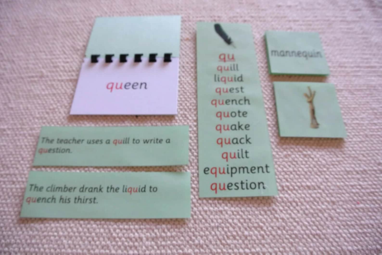 Montessori Language Basic Green Series Phonics Educational Kit Digital ...
