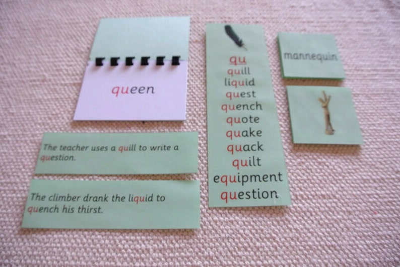 Montessori Language Basic Green Series Phonics Educational Kit - Etsy