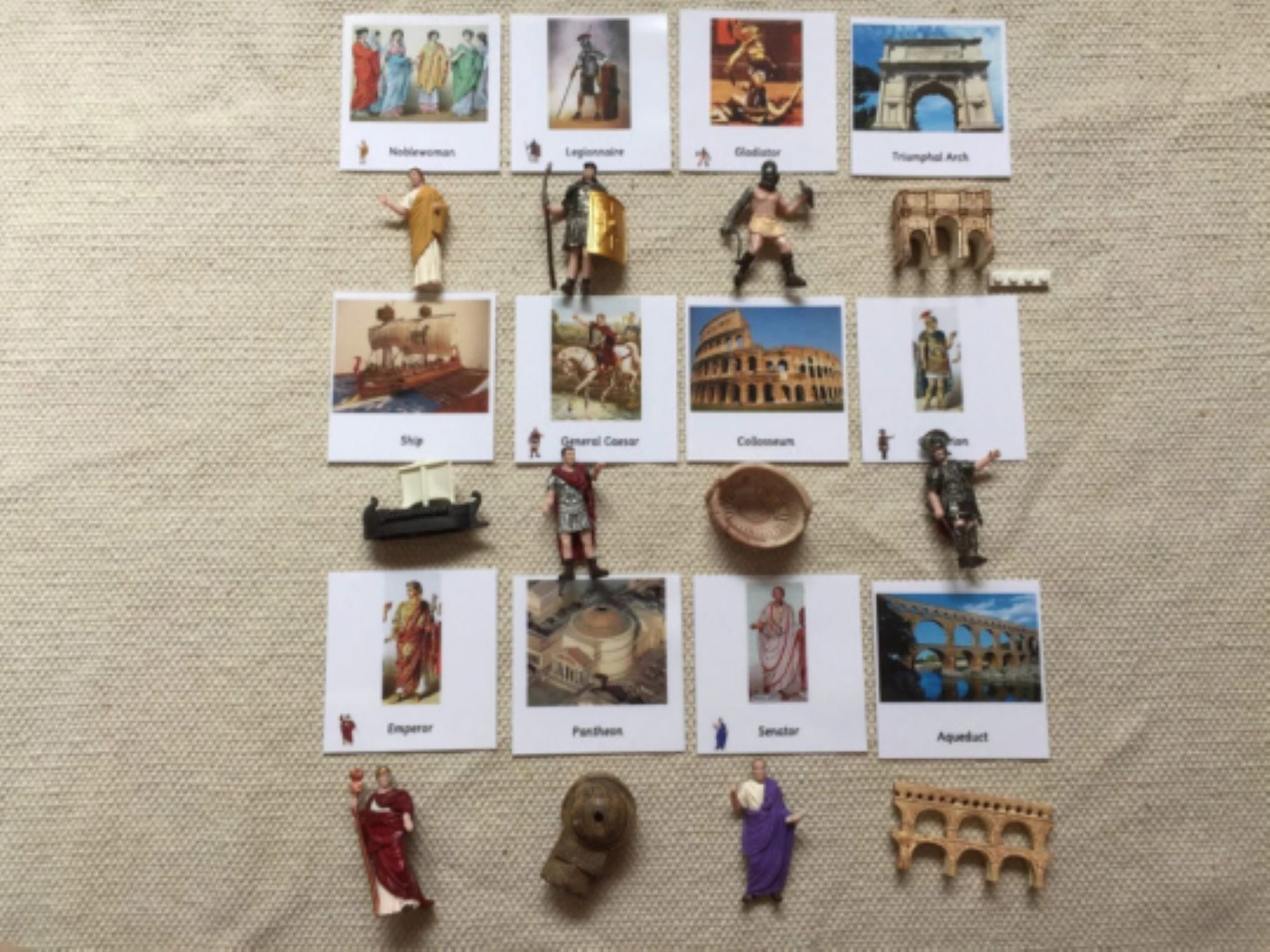 Montessori Ancient Rome Historical Replica 5 Part Cards Digital PDF ...