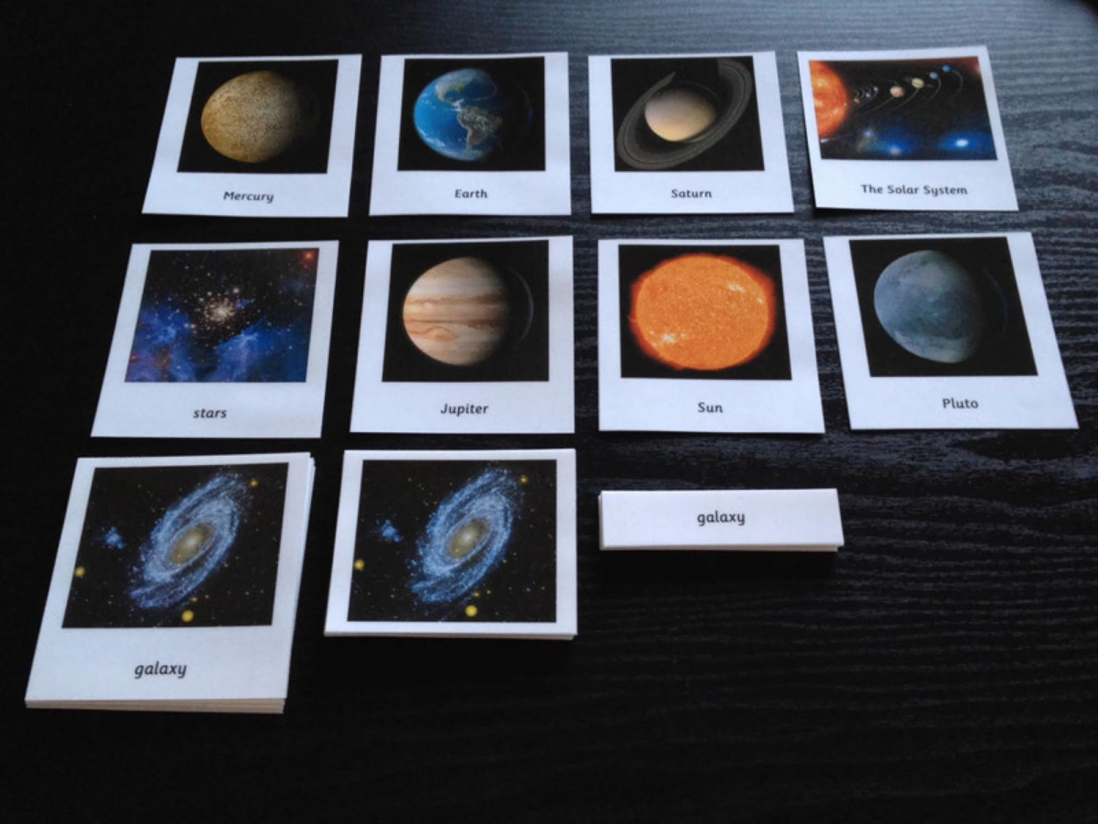 Montessori Solar System 5 Part Cards | Etsy
