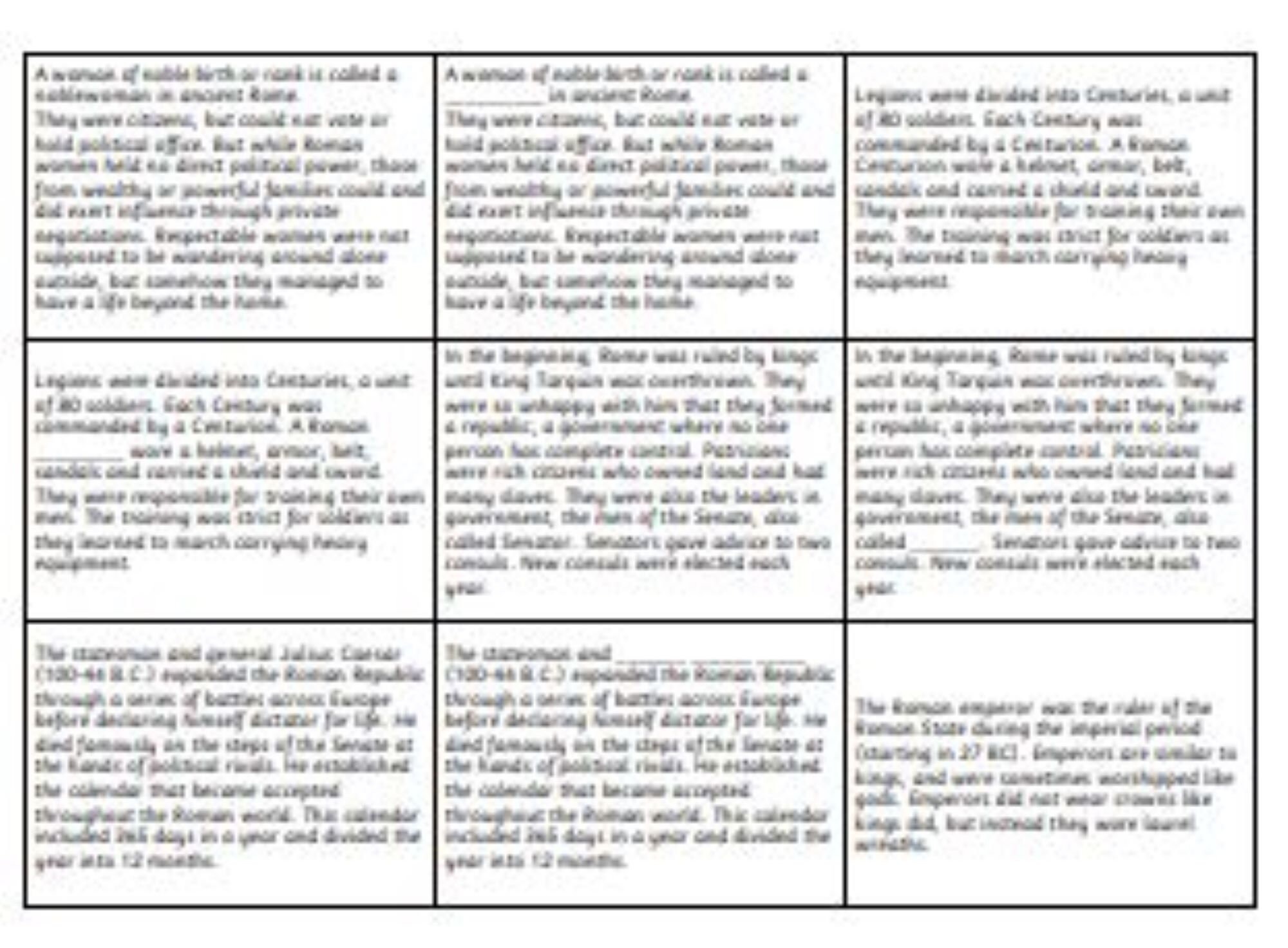 Montessori Ancient Rome Historical Replica 5 Part Cards Digital PDF ...