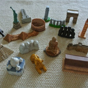 Montessori Around the World World Landmarks 3 Part Cards Miniatures ...