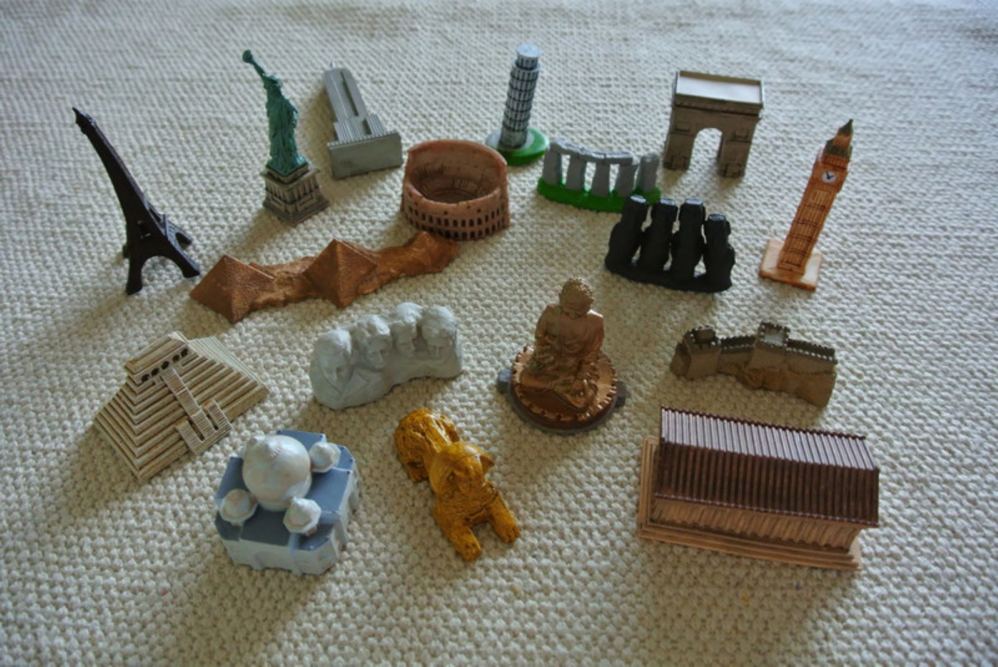 Montessori Around the World World Landmarks 3 Part Cards Miniatures ...