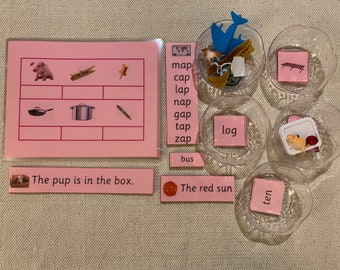 Montessori Pink Language Series - Etsy