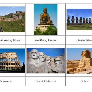 Montessori Around the World 3 Part Cards Digital PDF Download Printable ...