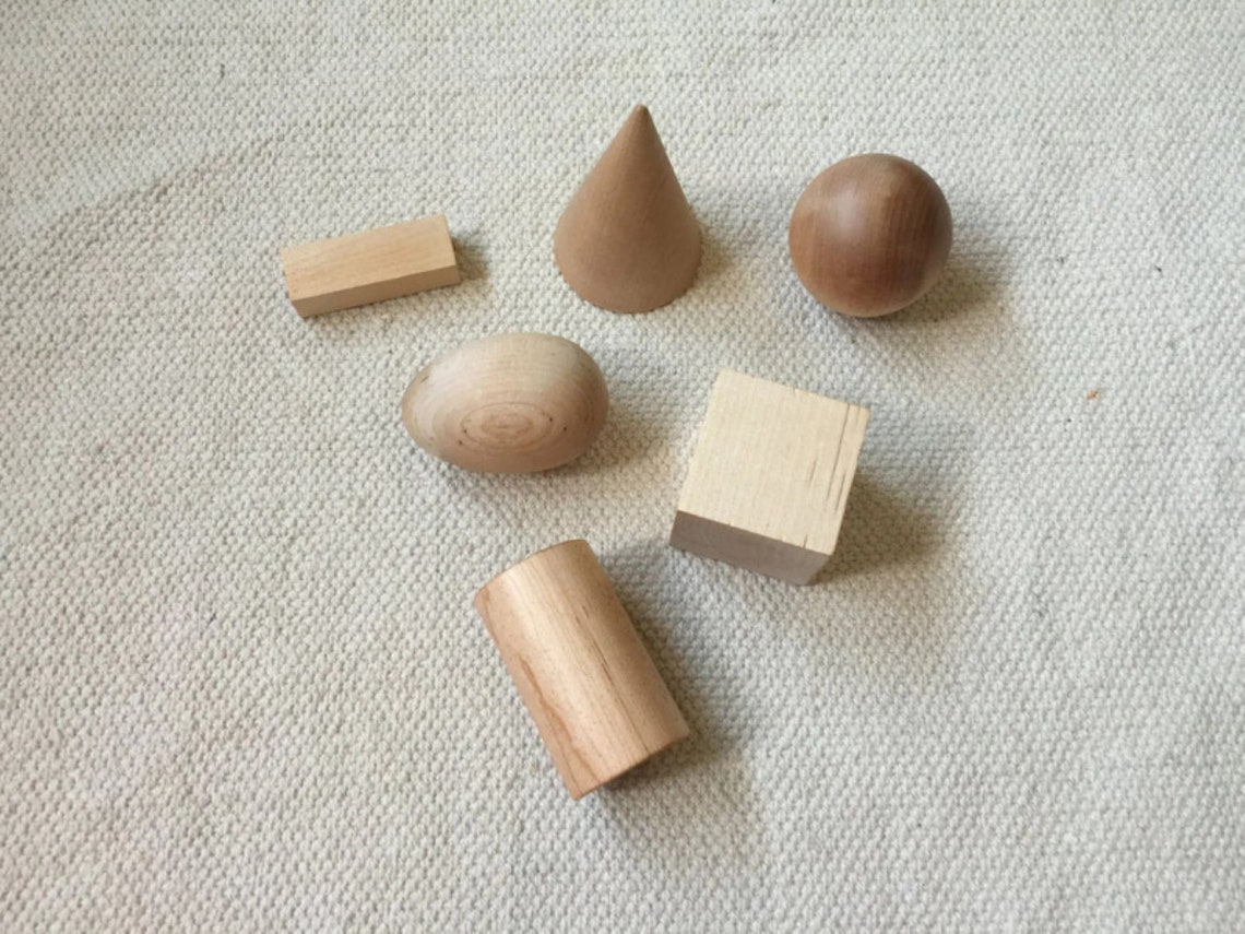 Montessori Geometric Solids Toy for Toddlers | Etsy