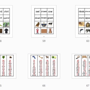 Montessori Language Basic Green Series Phonics Educational Kit Digital ...