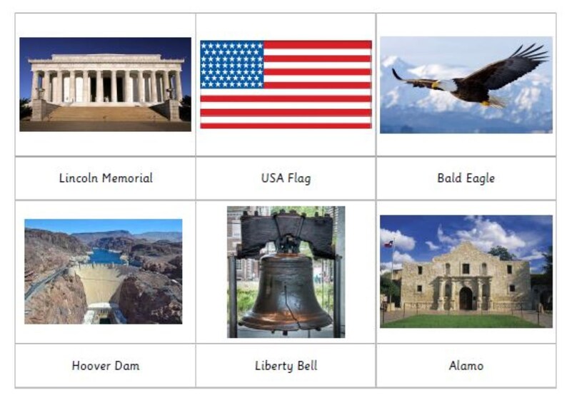 Montessori U.S. Monuments 5 Parts Cards Digital Download - Etsy
