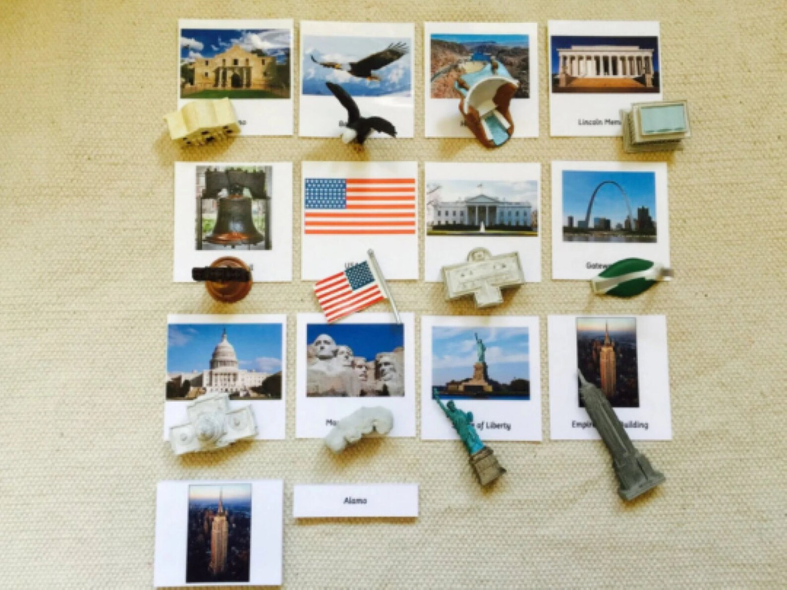Montessori U.S. Monuments 5 Parts Cards Digital Download - Etsy