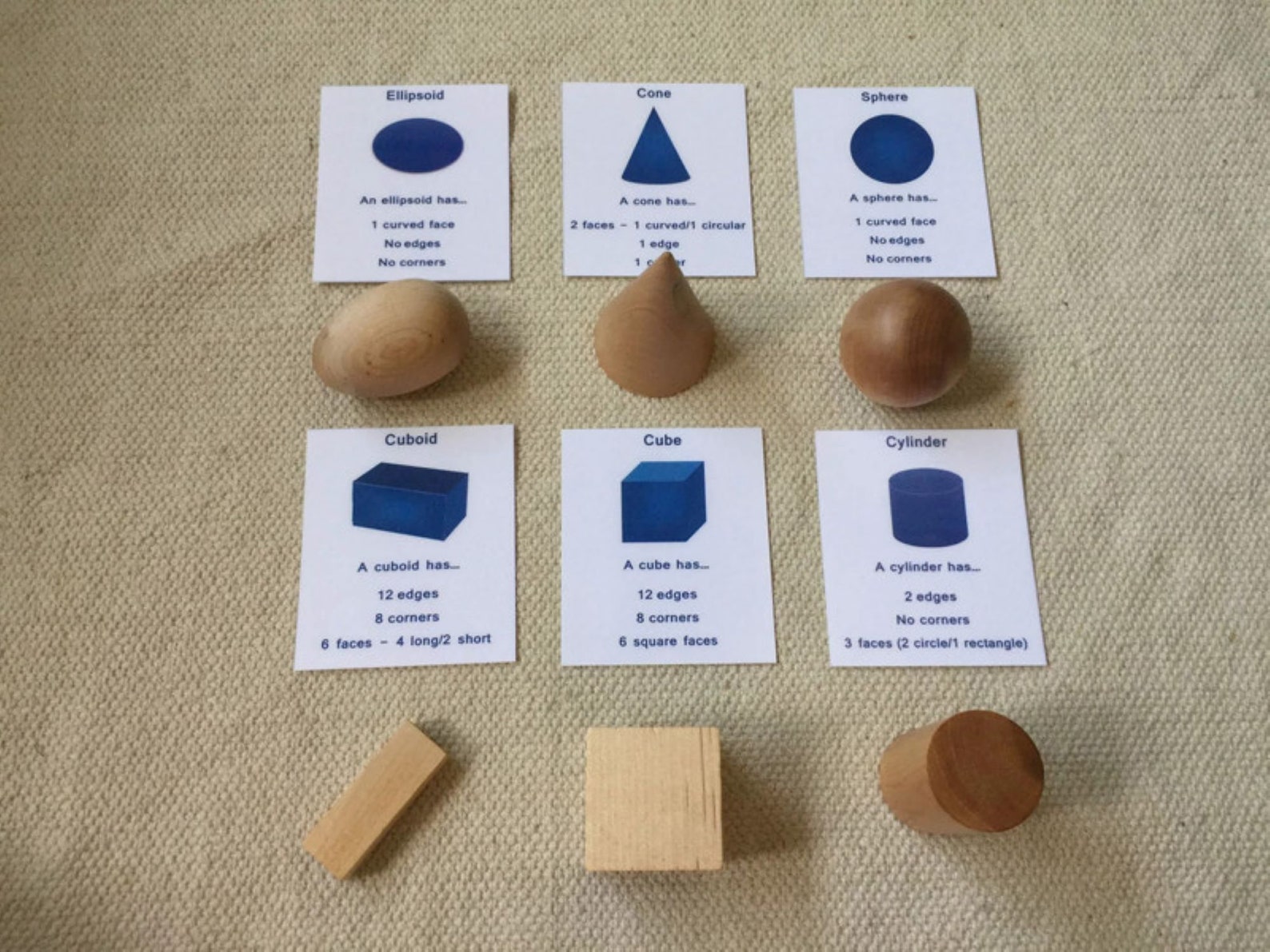 Montessori Geometric Solids Toy for Toddlers - Etsy