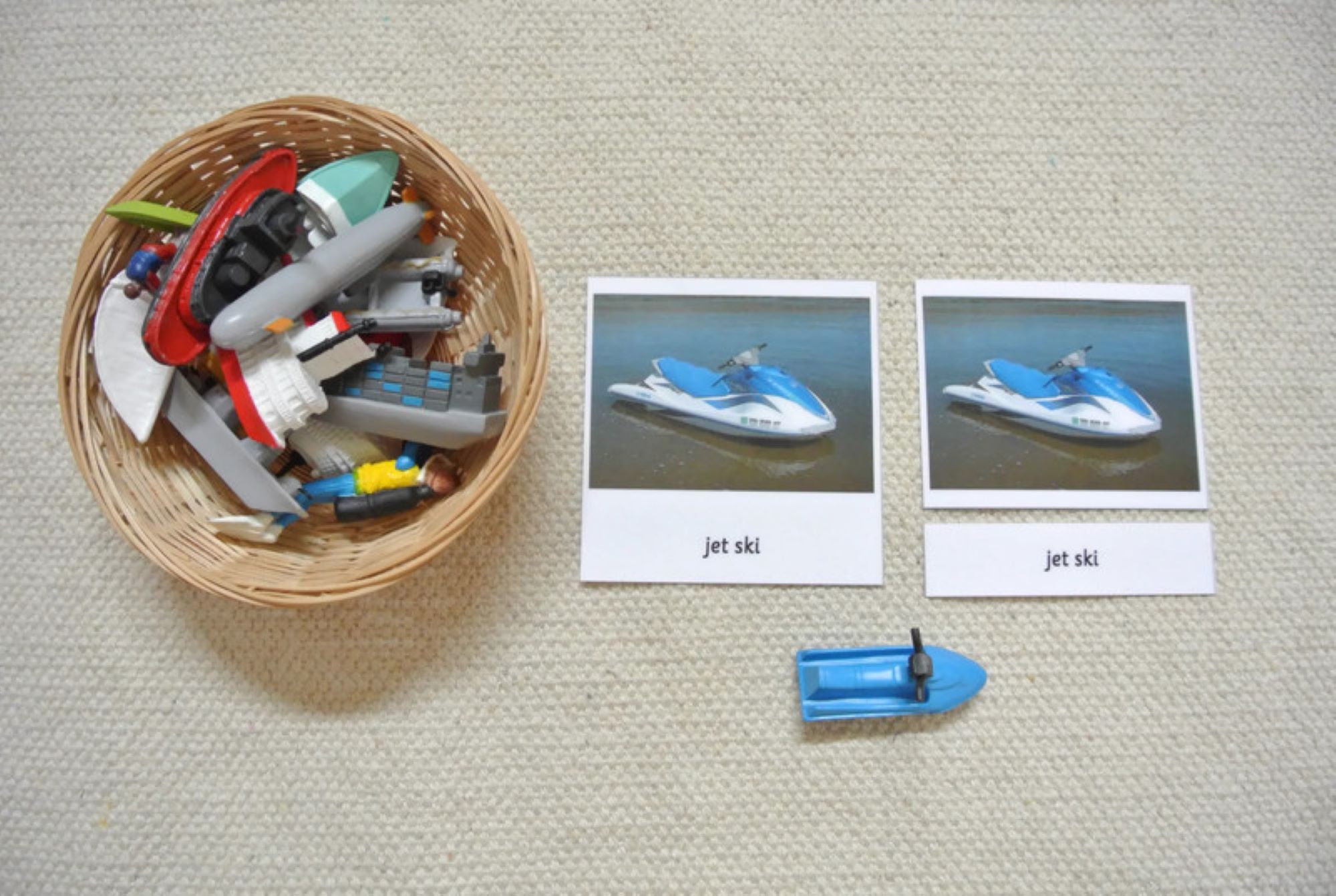 Montessori in the Water 3-part Cards With Miniatures - Etsy