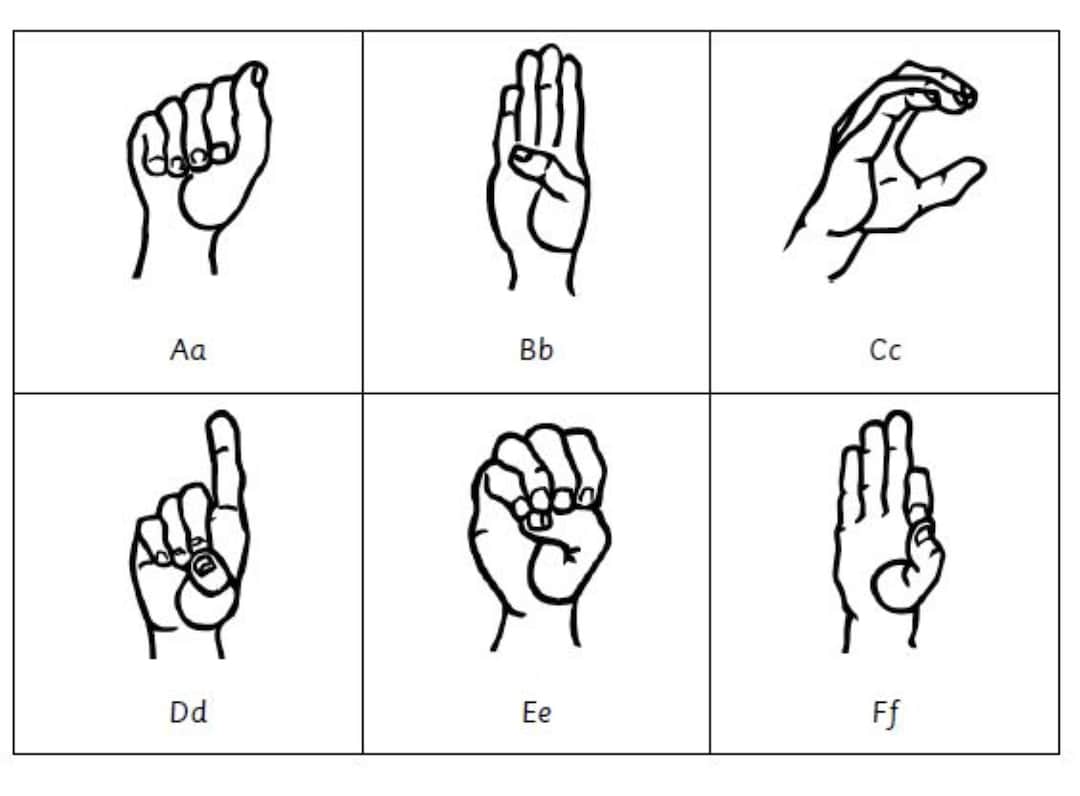 Montessori American Sign Language Alphabet and Number 3 Parts Cards ...