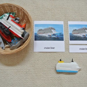 Montessori in the Water 3-part Cards With Miniatures Homeschool ...