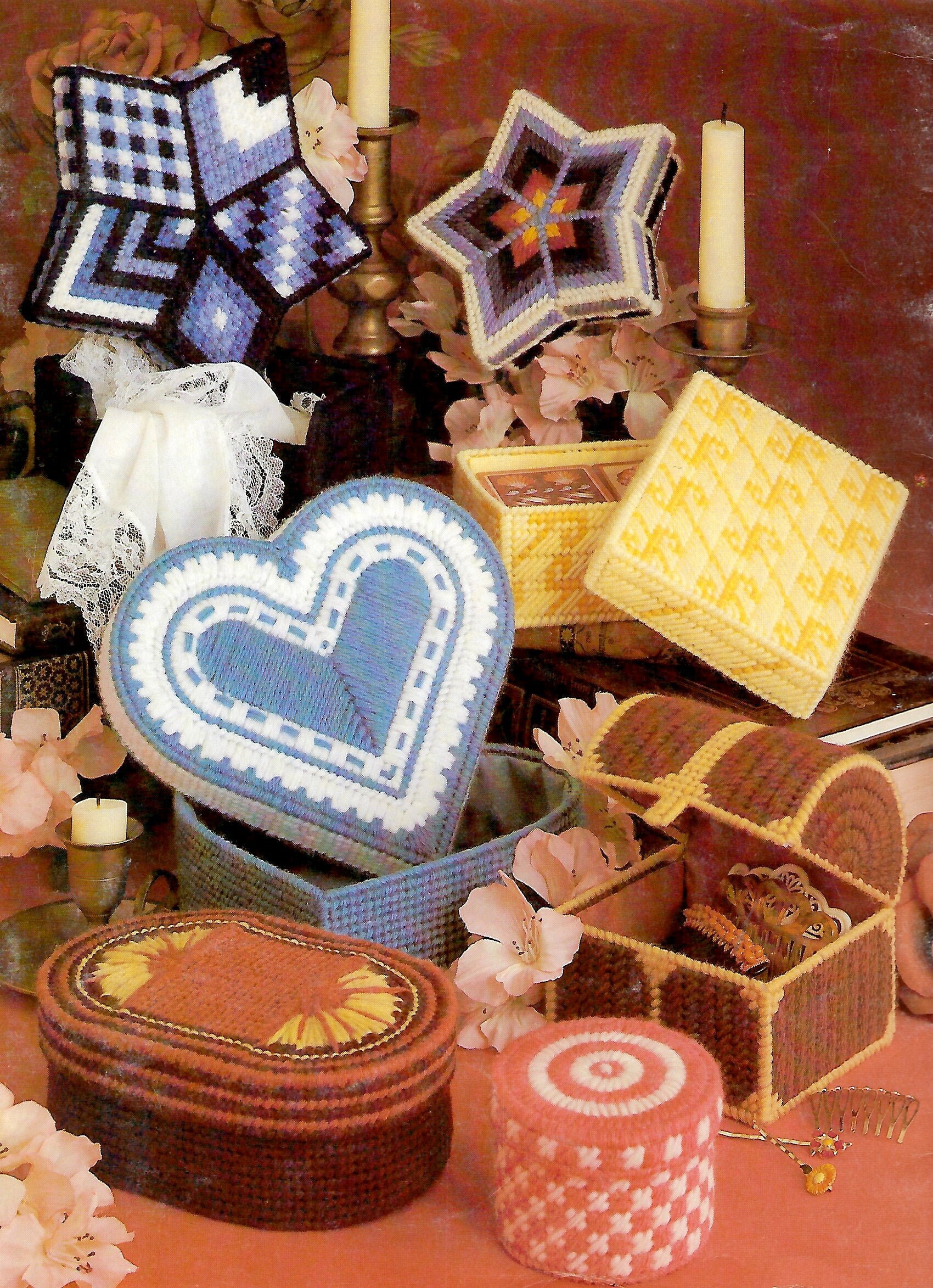 Red Heart Box Plastic Canvas Pattern Jewelry Holder PDF Instant ...