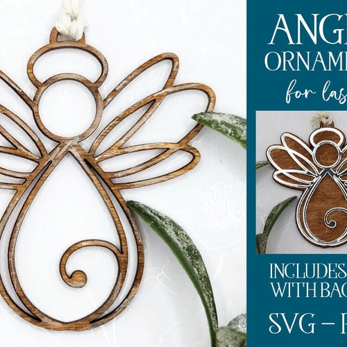 Laser Cut Angel Laser Cut Files Christmas SVG Laser - Etsy