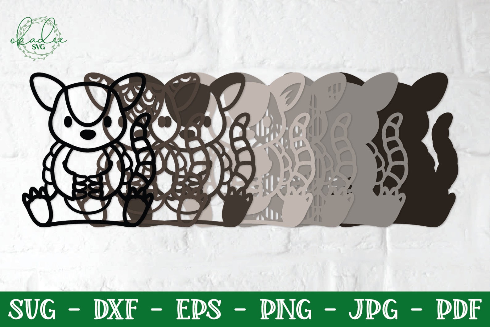 3D Rainforest Animal SVG Bundle: Layered Mandala Cut Files (digital ...