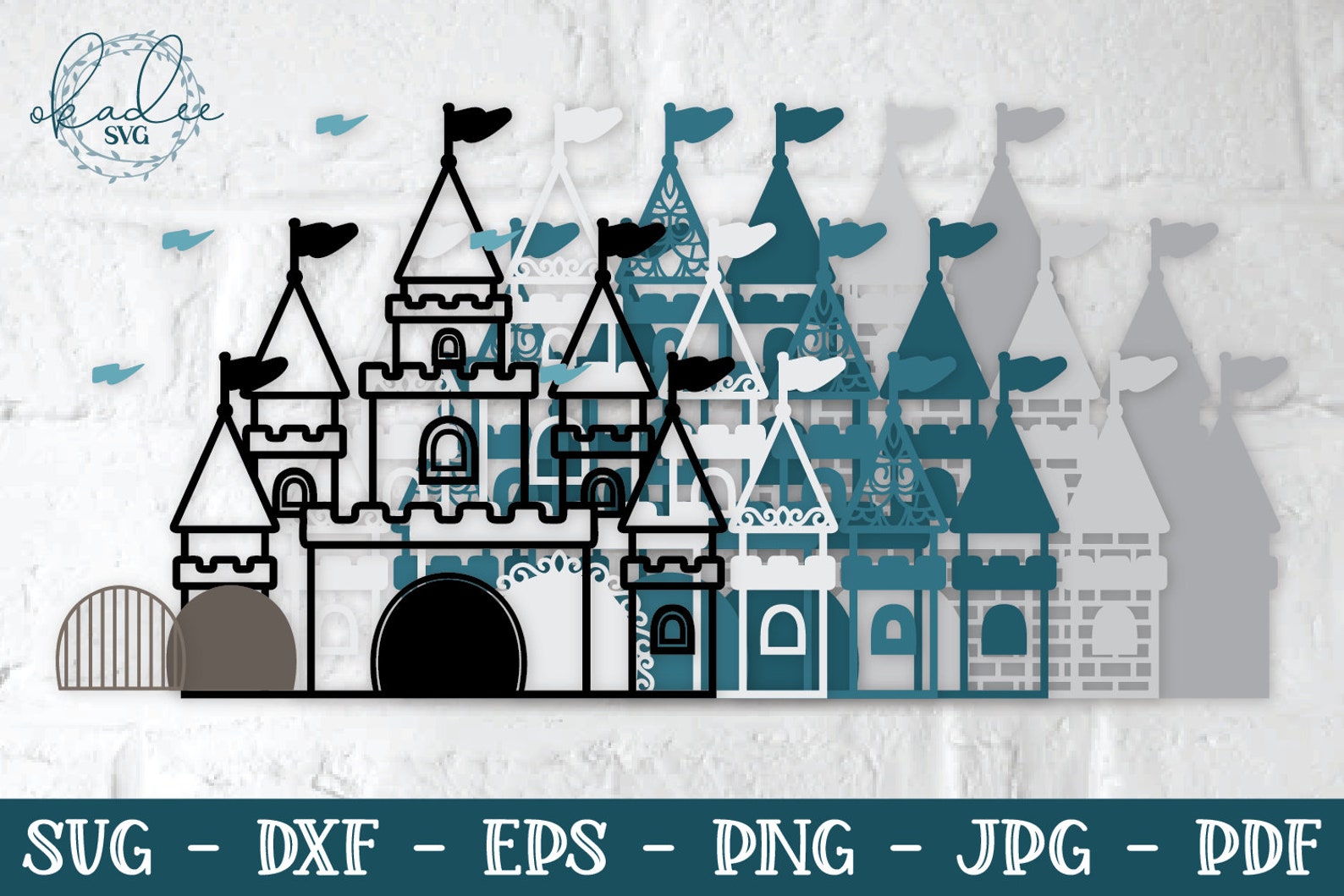 3D Castle SVG Layered Castle SVG Castle Mandala Bedroom - Etsy UK