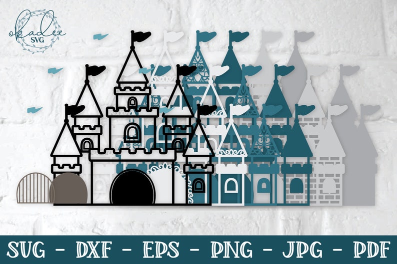 3D Castle SVG Layered Castle SVG Castle Mandala Bedroom - Etsy