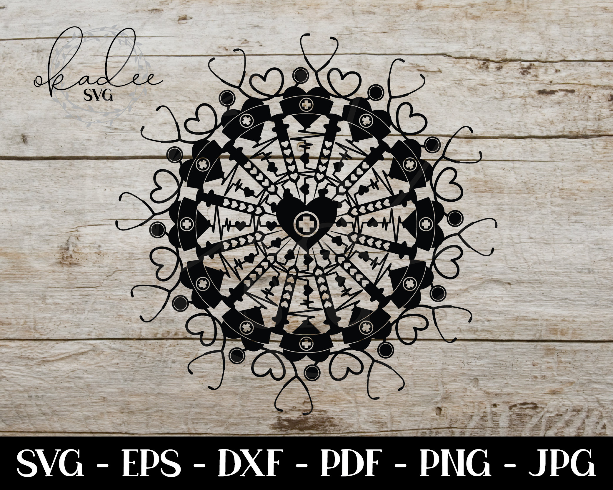 Nurse Mandala SVG, Mandala SVG, Nurse SVG, Medical Svg, Nurse Cut File, Medical Cut File ...