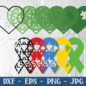3D Autism Awareness Mandala Bundle, 3D Autism Mandala, 3D Puzzle Piece ...