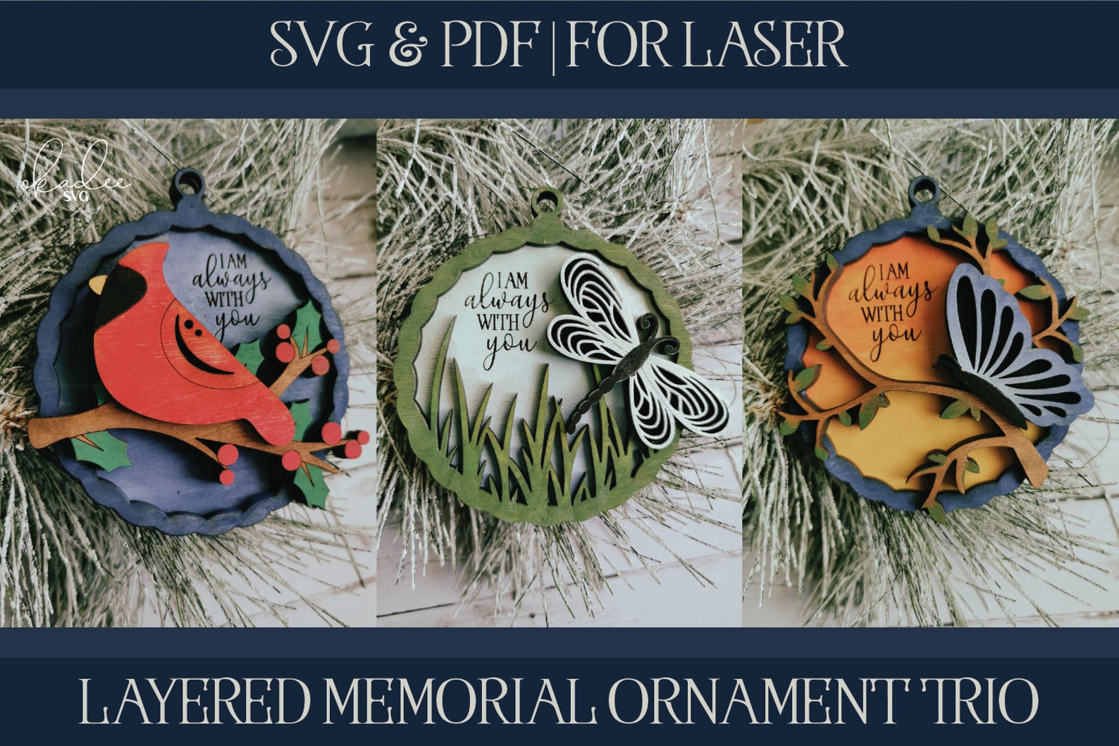 Laser Memorial SVG Memorial Ornament SVG Laser Ornament SVG - Etsy