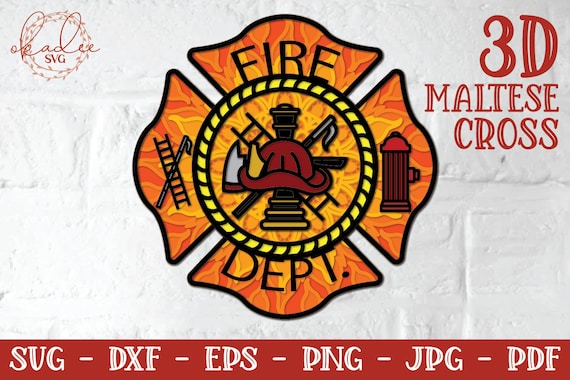 3D Maltese Cross SVG Layered Maltese Cross Papercut Maltese | Etsy Canada