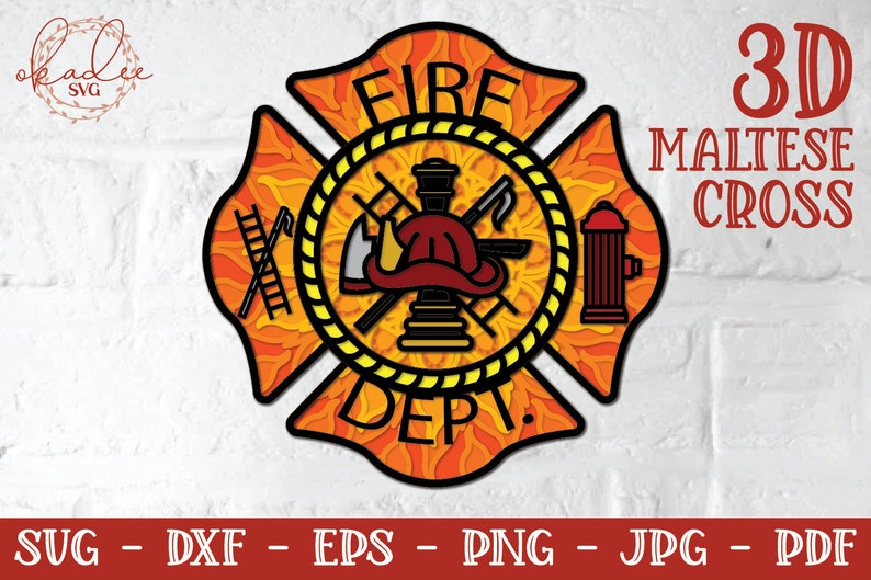 3D Maltese Cross SVG Layered Maltese Cross Papercut Maltese - Etsy