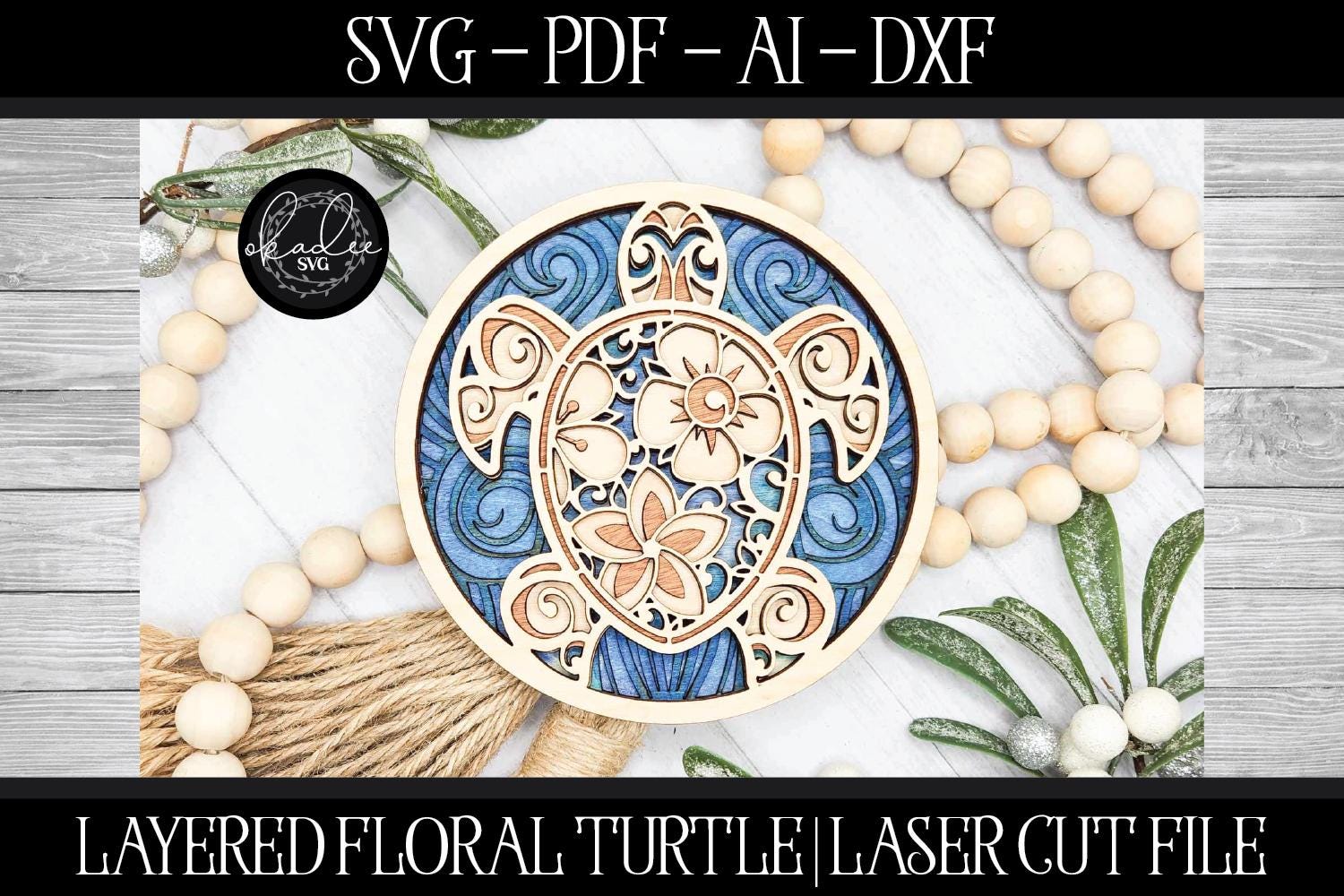Laser Turtle Round, Laser File, Laser Cut Turtle, Turtle Laser SVG ...