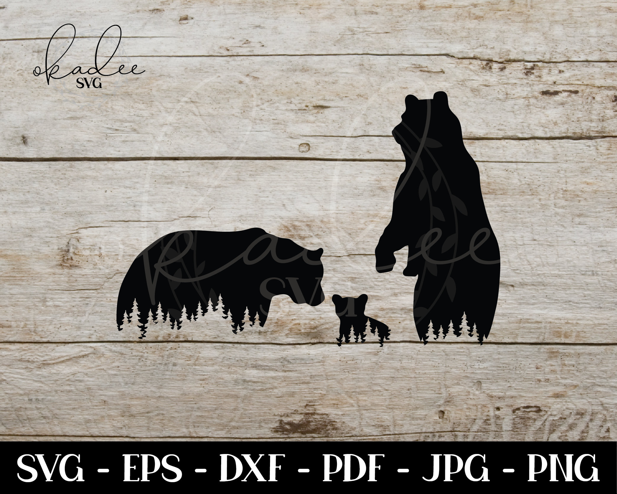 Bear Family SVG Mama Bear SVG Papa Bear SVG Baby Bear Svg - Etsy Canada