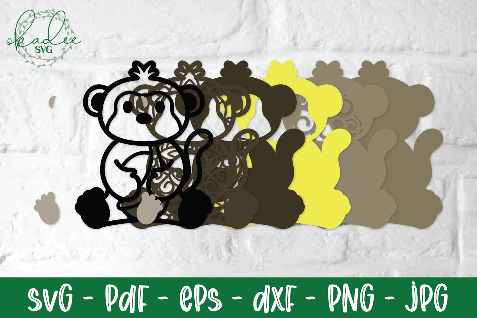 3D Jungle Critters Volume 2 Jungle Animal SVG Jungle SVG - Etsy Canada