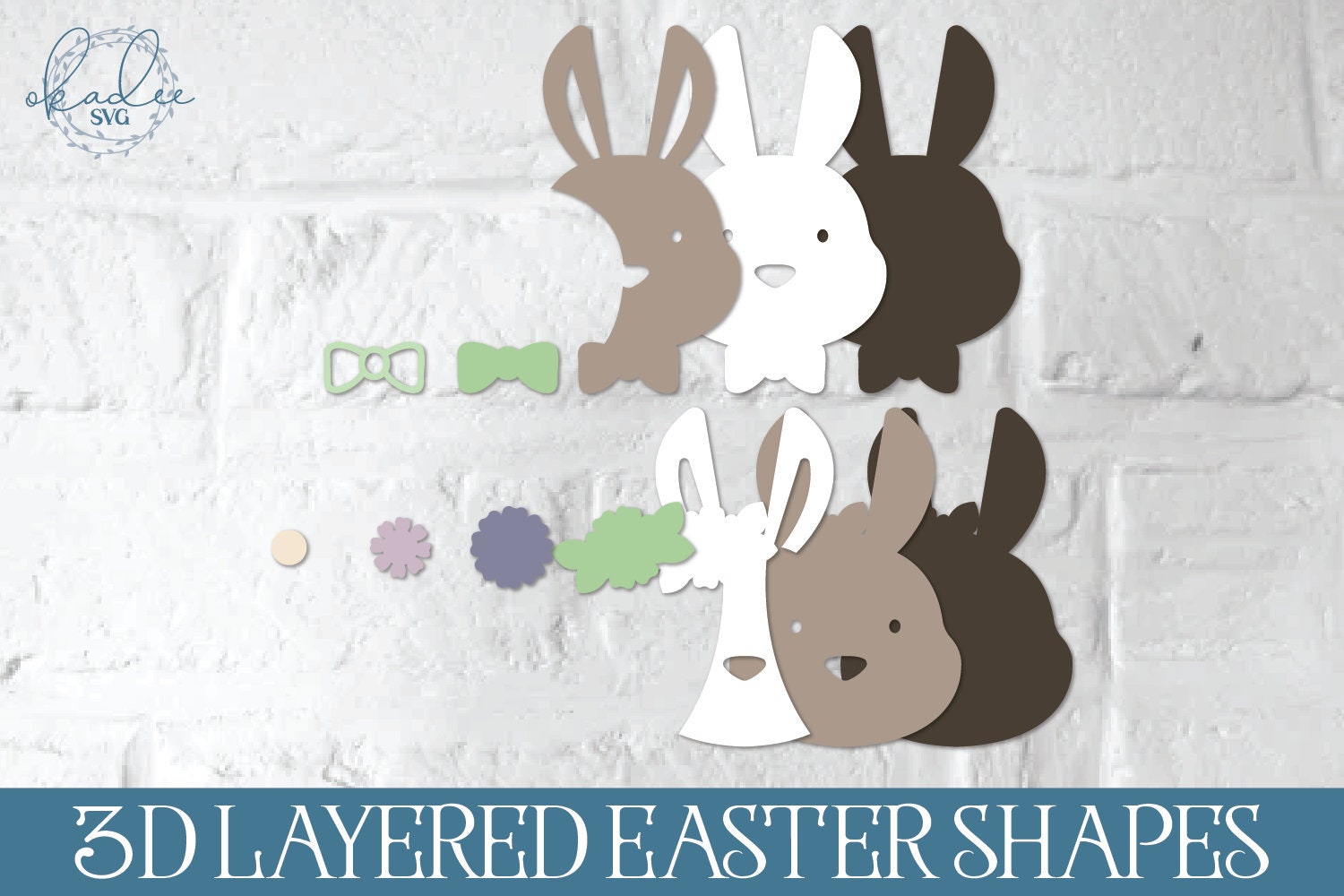 3D Easter Shape SVG Layered Easter Cut File Easter Papercut - Etsy